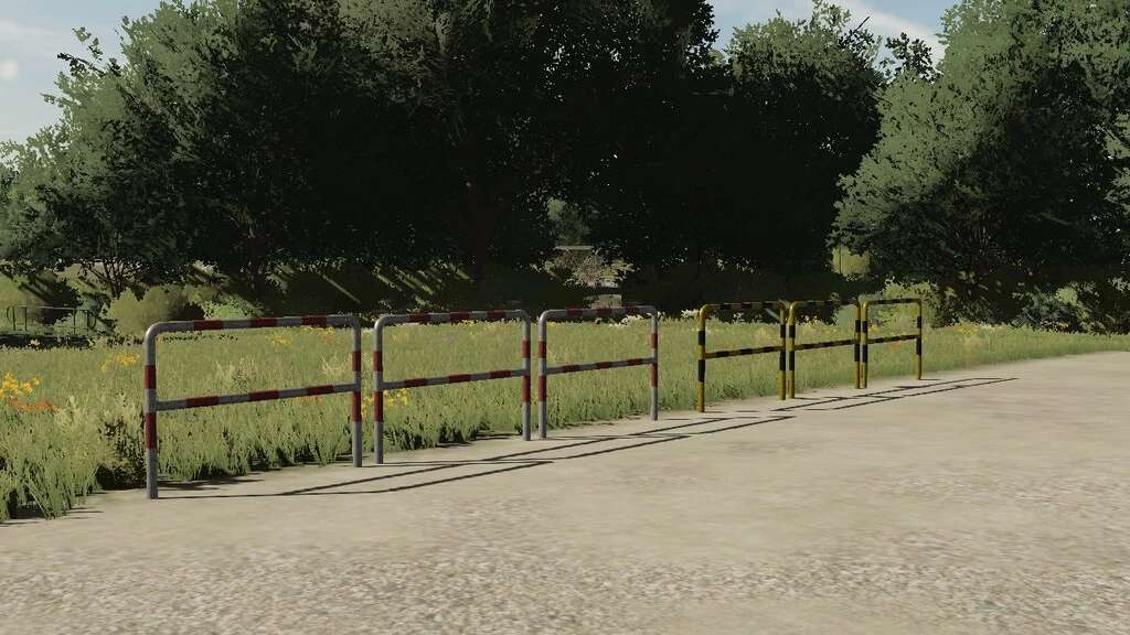 Road Barriers Pack v1.0 - FS22 Mod Download