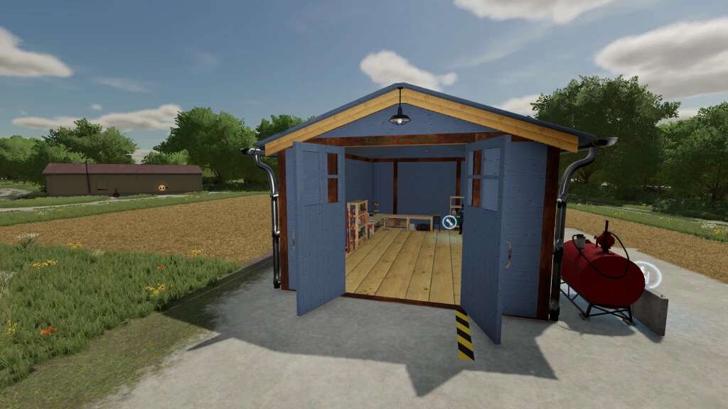 Small Workshop Garage And Gas Station For Your Farm v1.0 - FS22 Mod ...