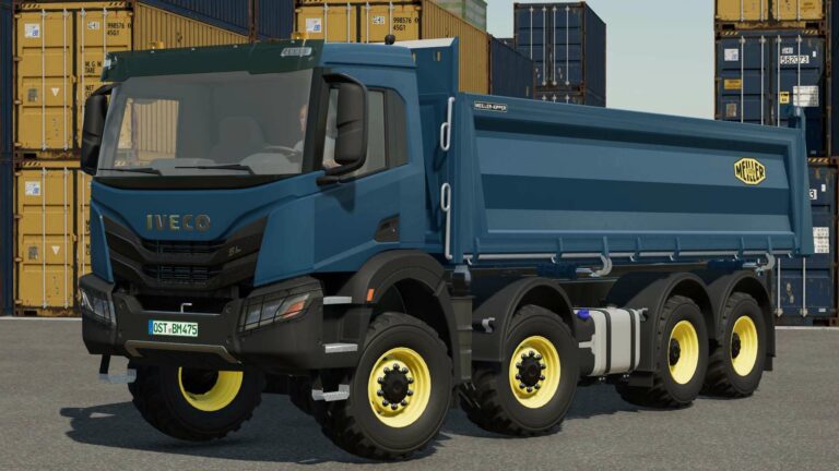 Iveco X-Way 8×8 Meiller Kipper Truck v1.0 - FS22 Mod Download