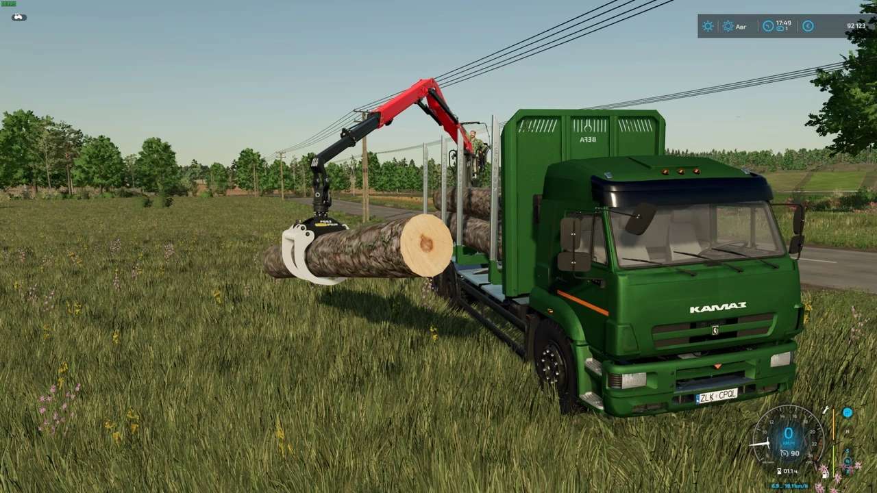 KAMAZ 6520 wood Truck v1.0 - FS22 Mod Download
