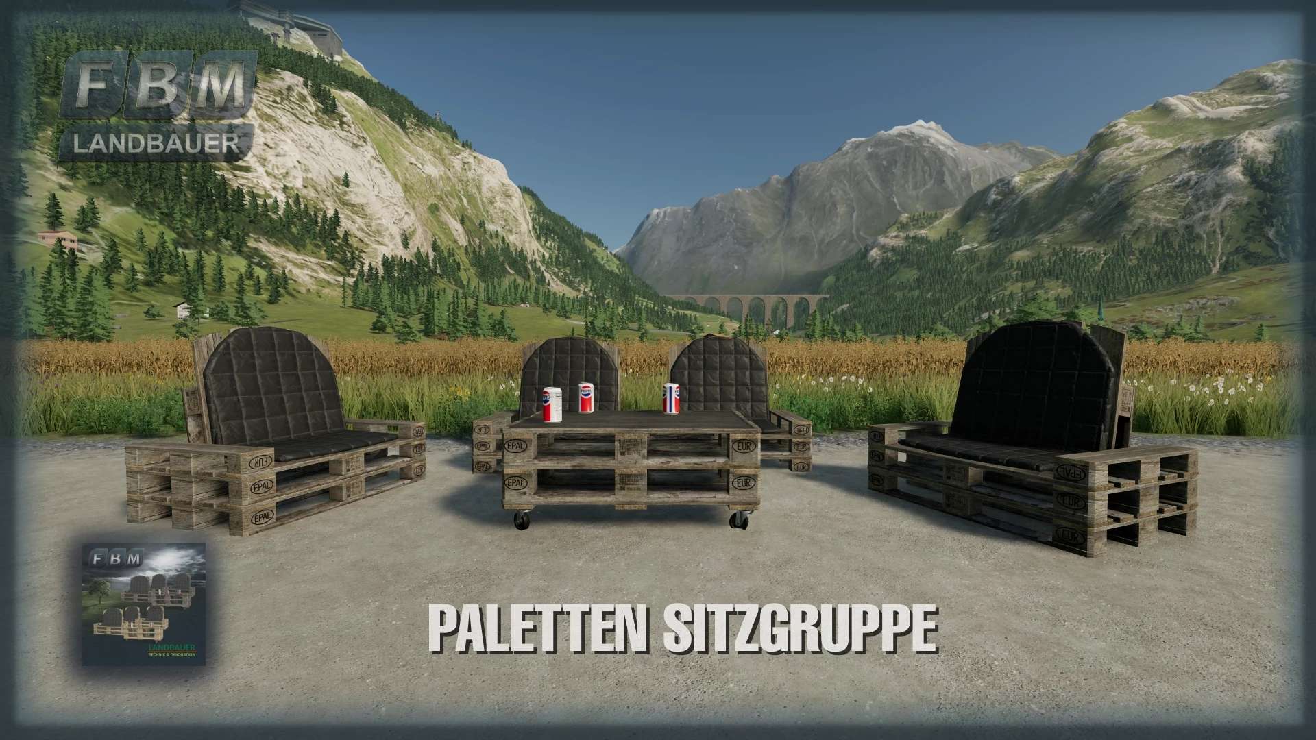 Pallet Seating Group v1.0 - FS22 Mod Download