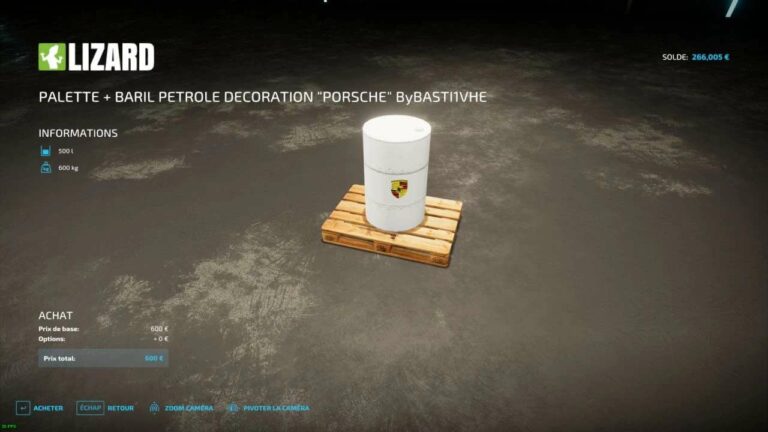 Decorative barrel (oil) v1.3 - FS22 Mod Download