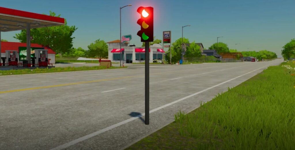 Placeable Traffic Light (Functional) v1.1 - FS22 Mod Download