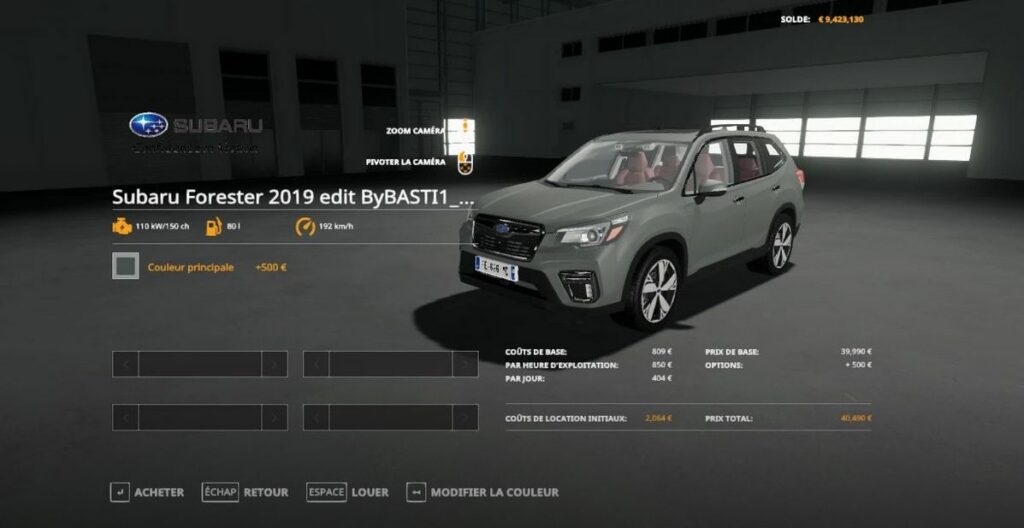 Subaru Forester 2019 Edit v1.0 - FS19 Mod Download