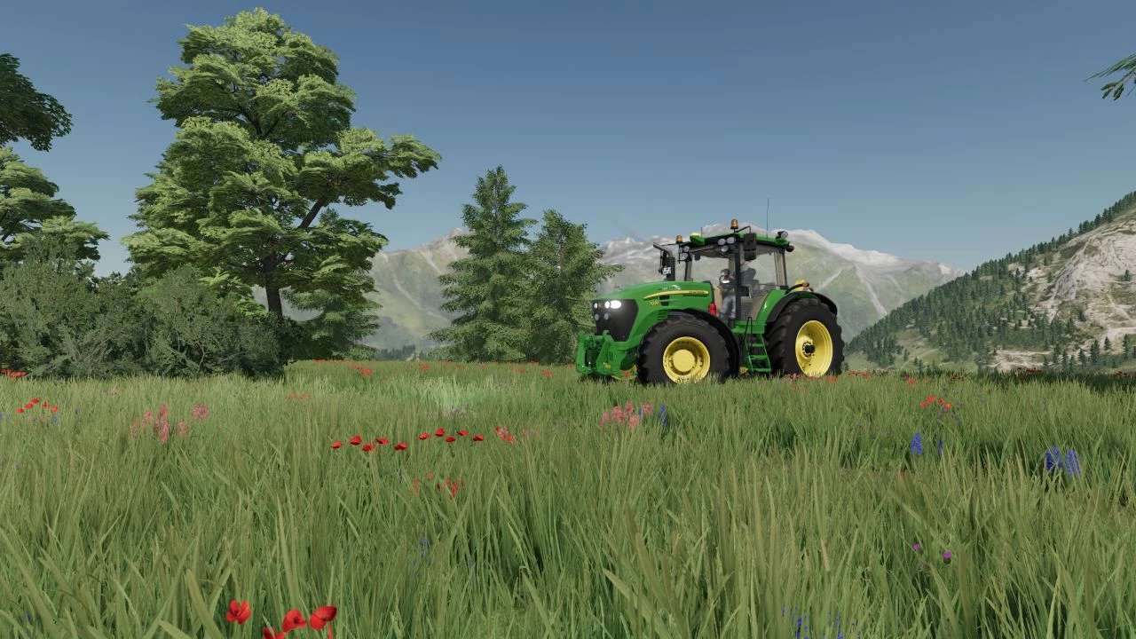John Deere 7×30 Tractor Edit v2.0 - FS22 Mod Download