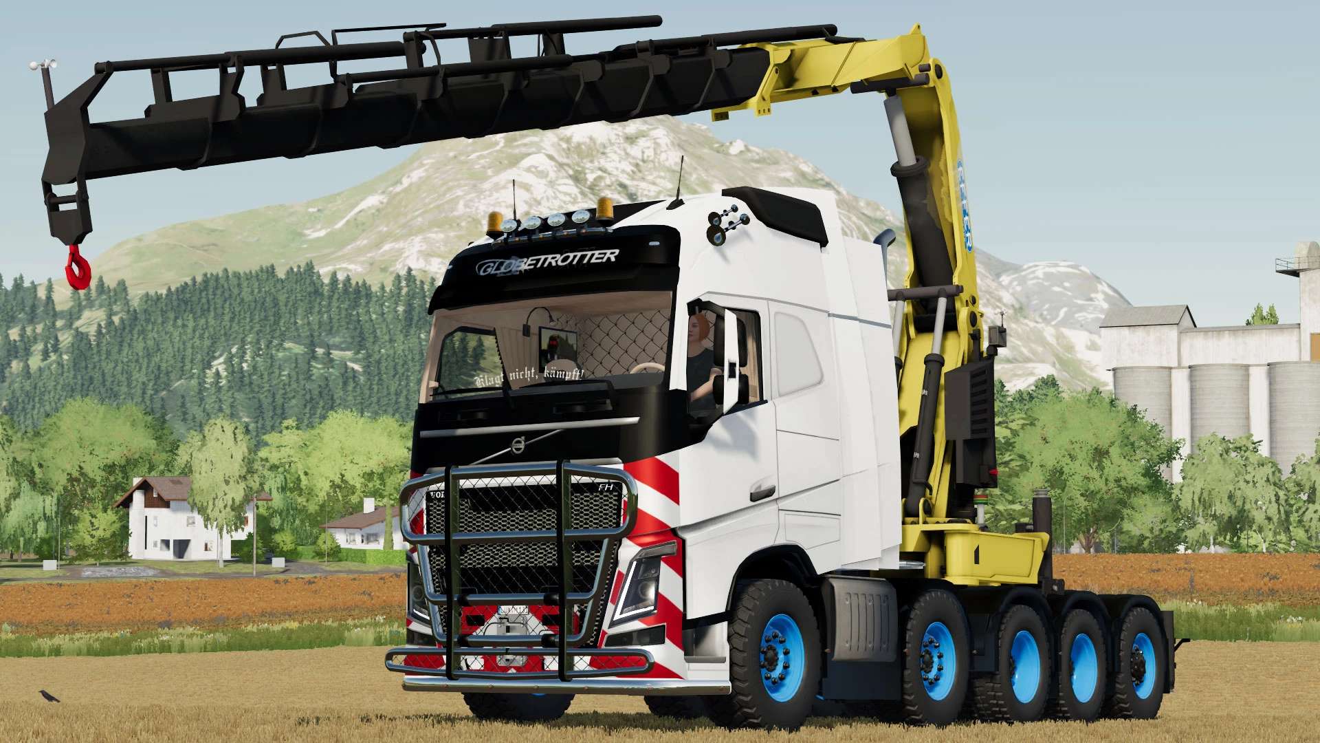 Volvo FH16 Truck with Effer Crane v1.0 - FS22 Mod Download