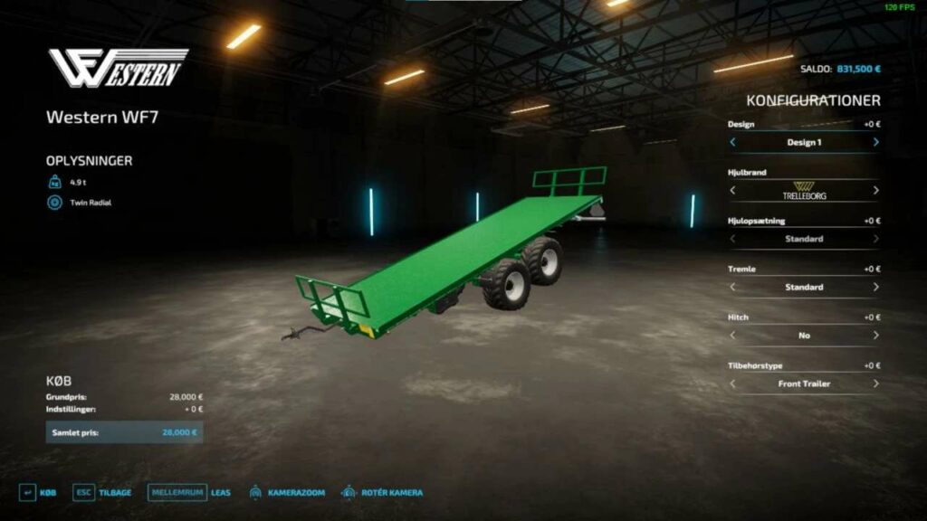 Western Star bale trailer v1.0 - FS22 Mod Download