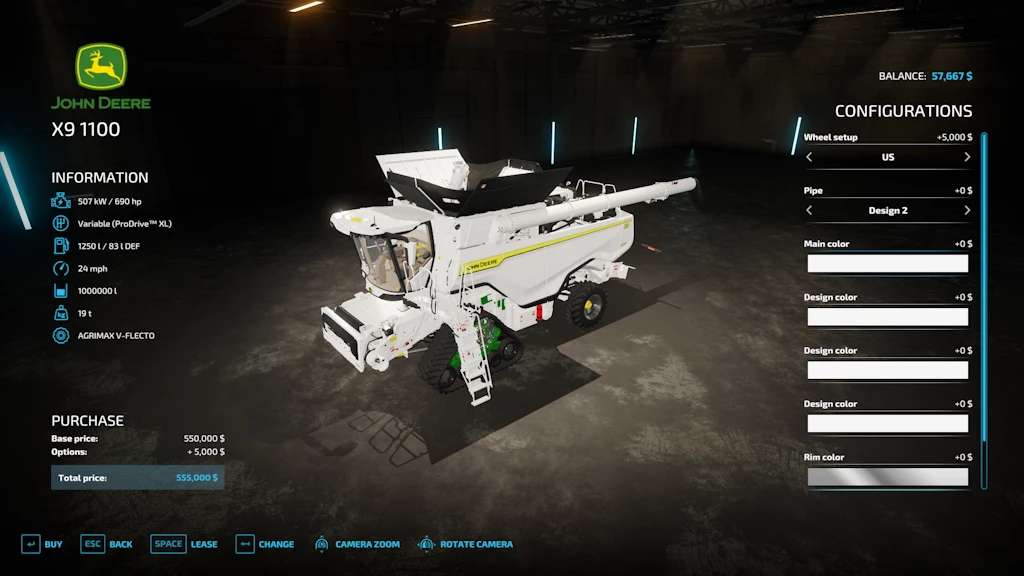 John Deere Combine Pack v1.1 - FS22 Mod Download