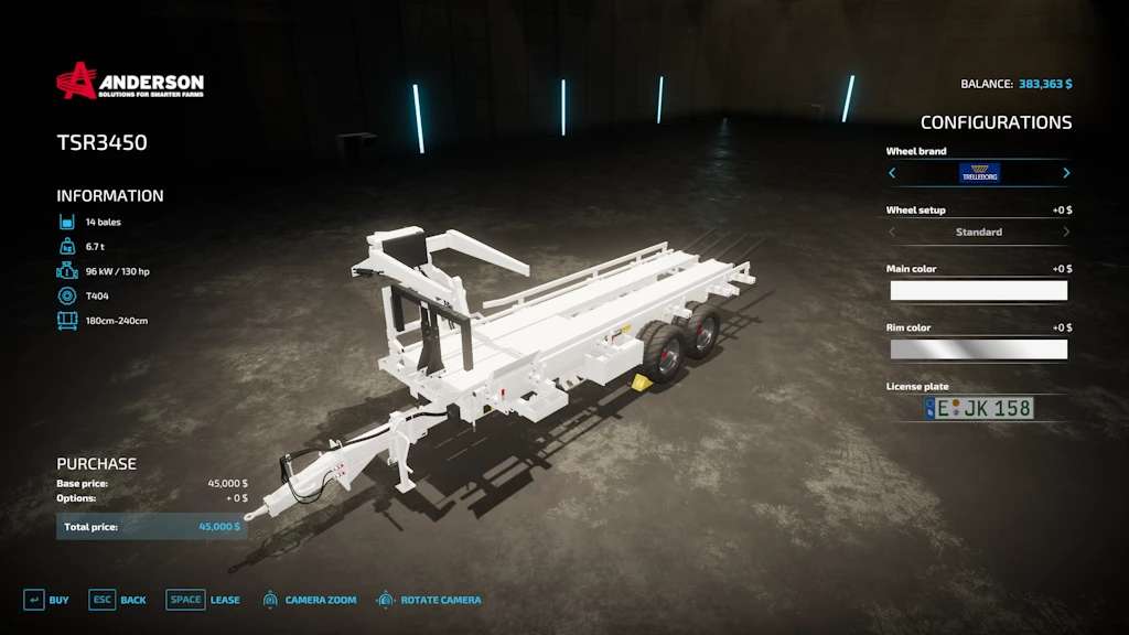 Anderson Group TSR 3450 v1.1 - FS22 Mod Download