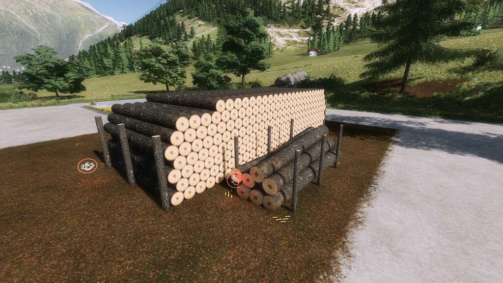 Wood Storage v1.0 - FS22 Mod Download
