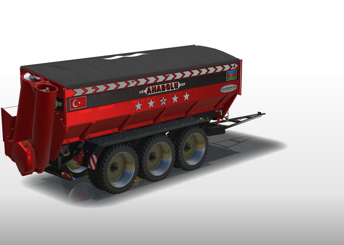 Özdemir Anadolu Tahıl Burgu Römorku v1.0 - FS22 Mod Download