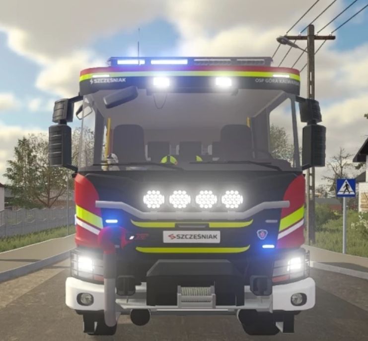 Scania z OSP Góra Kalwaria v1.0 - FS22 Mod Download